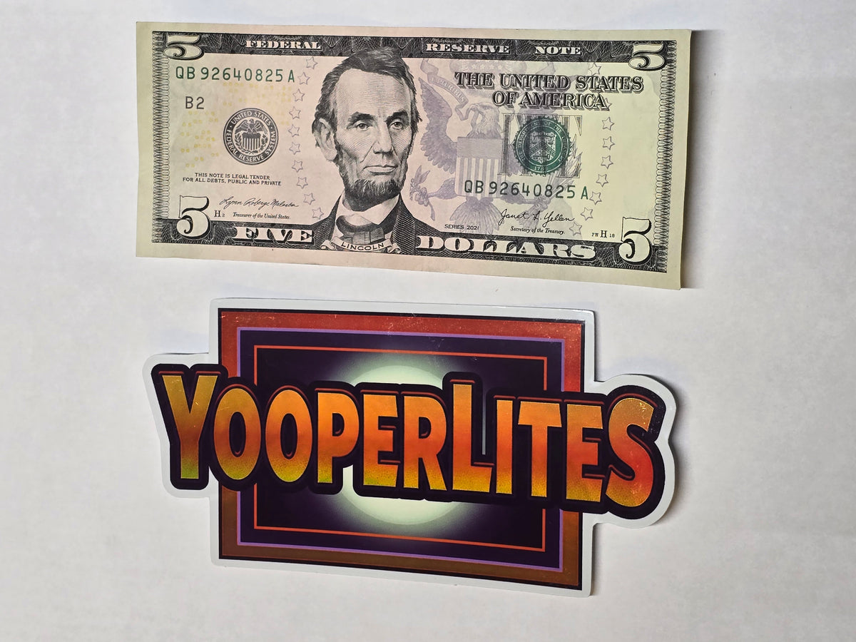 Yooperlites Holographic 6x3 sticker